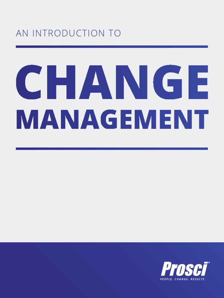 An Introduction Guide To Change Management Guide | PDF | Change ...