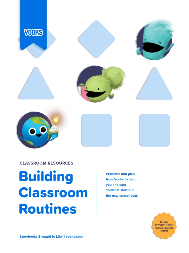 Vooks Resource Unit Building Classroom Routines Pdf Classroom