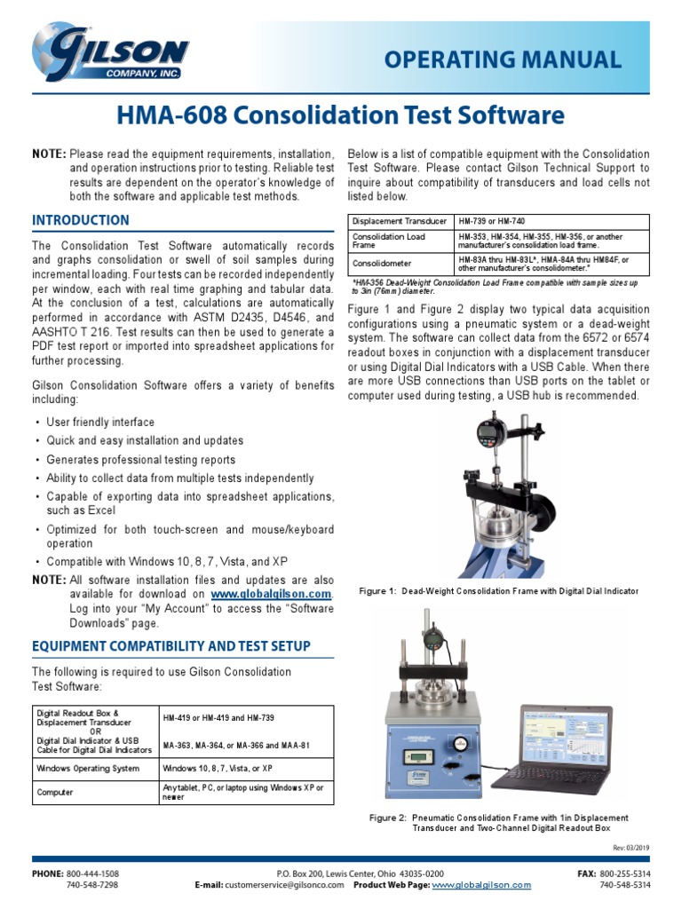 Manual Consolidation Data Acquisition Software | PDF | Installation ...