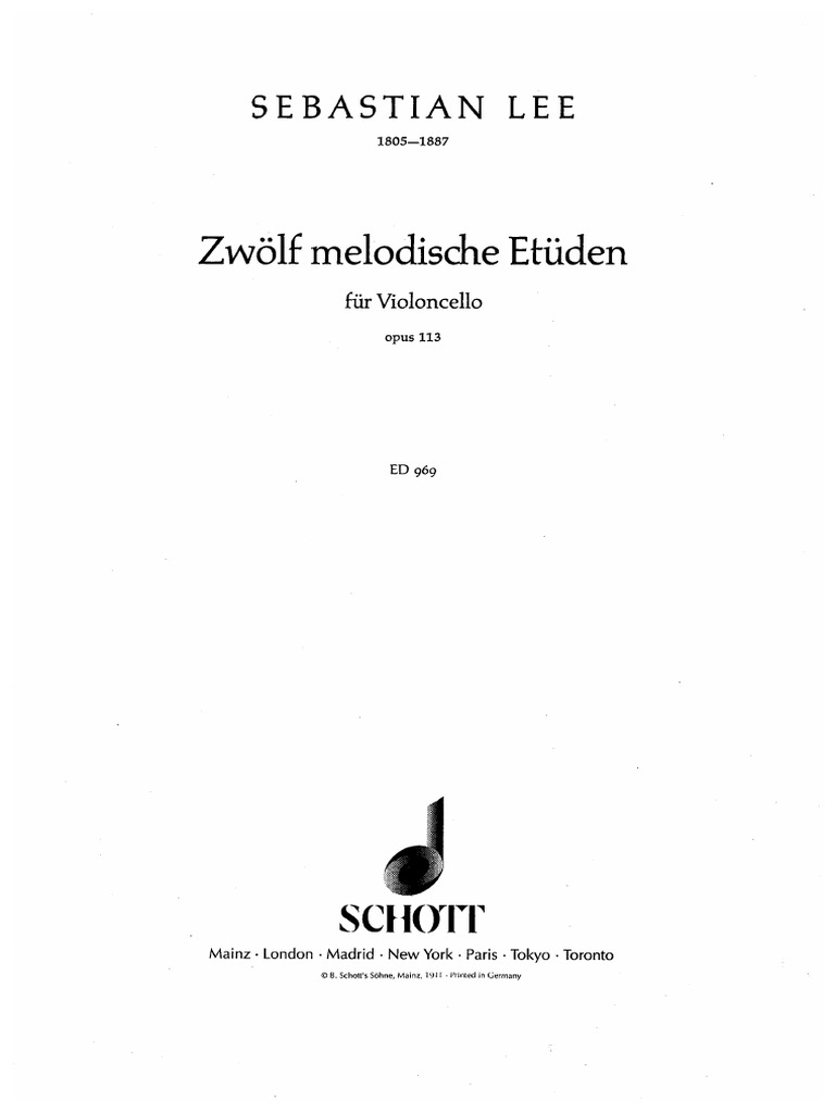 12 Melodic Etudes - Sebastian Lee | PDF