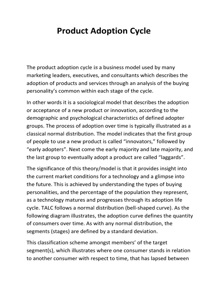 Consumer Behavior Product Adoption Cycle Project-Vignesh Ramanujam ...