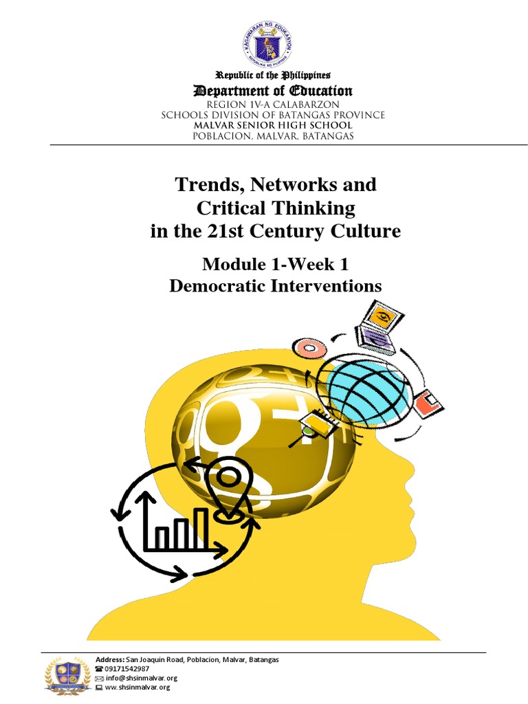 TNCT q4 Module 1 WK 1 Democratic Interventions | PDF | Separation Of Powers | Political Ideologies