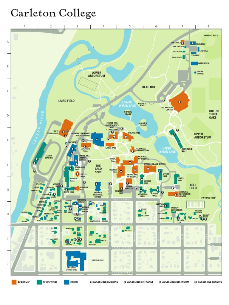 Carleton Campus Map 2009 | PDF | Sports | Leisure