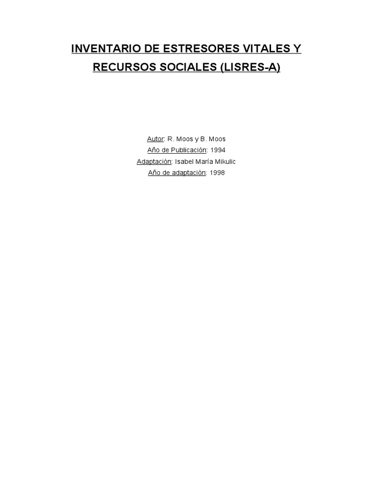 LISRES | PDF | Las emociones | La naturaleza humana