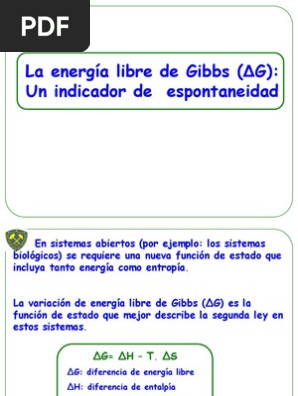 Energia Libre De Gibbs Ejercicios Resueltos Pdf - Leer un Libro