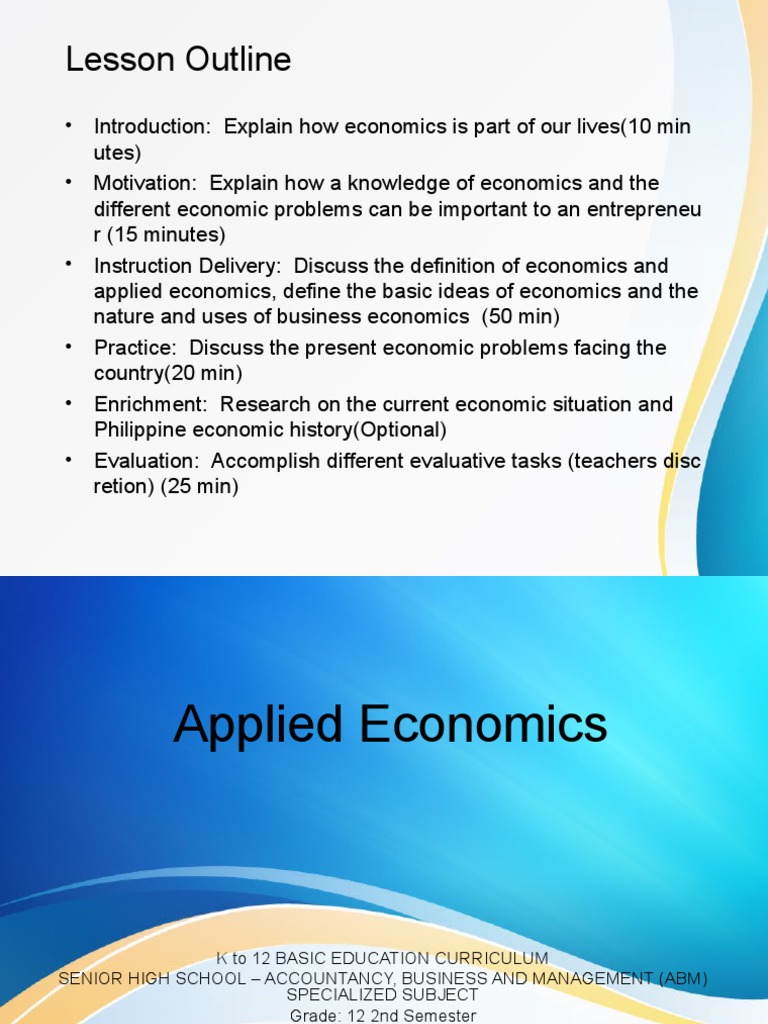 Introduction to Applied Economics | PDF | Economics | Business Economics