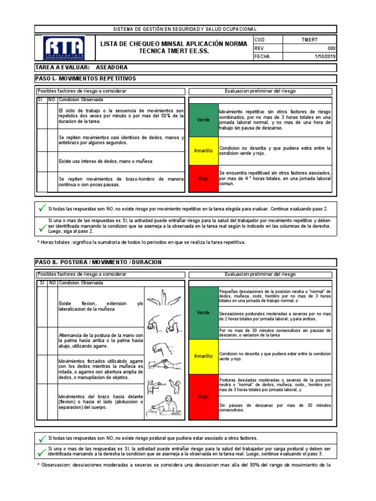 Tmert Aseadora | PDF | Tiempo de trabajo | Mano