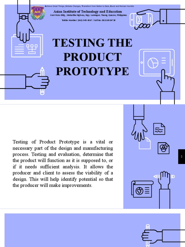 Testing The Product Prototype: Asian Institute of Technology and ...