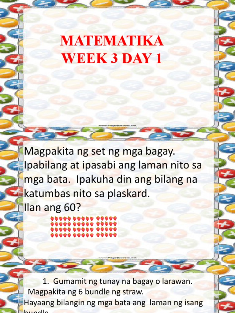 WEEK 3 MATH Day 1 5 | PDF