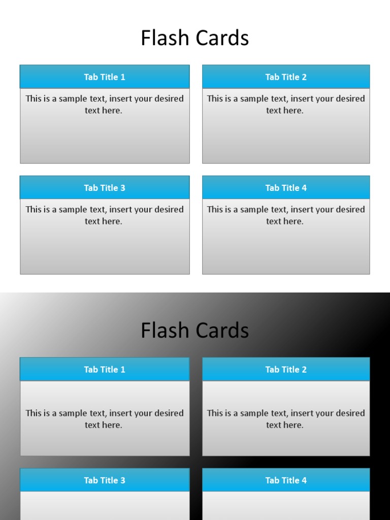 Flash Card Powerpoint Template | PDF