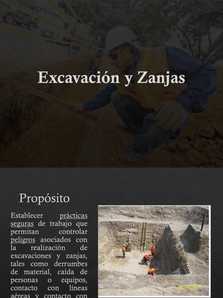 Excavaciones y Zanjas | PDF | Suelo