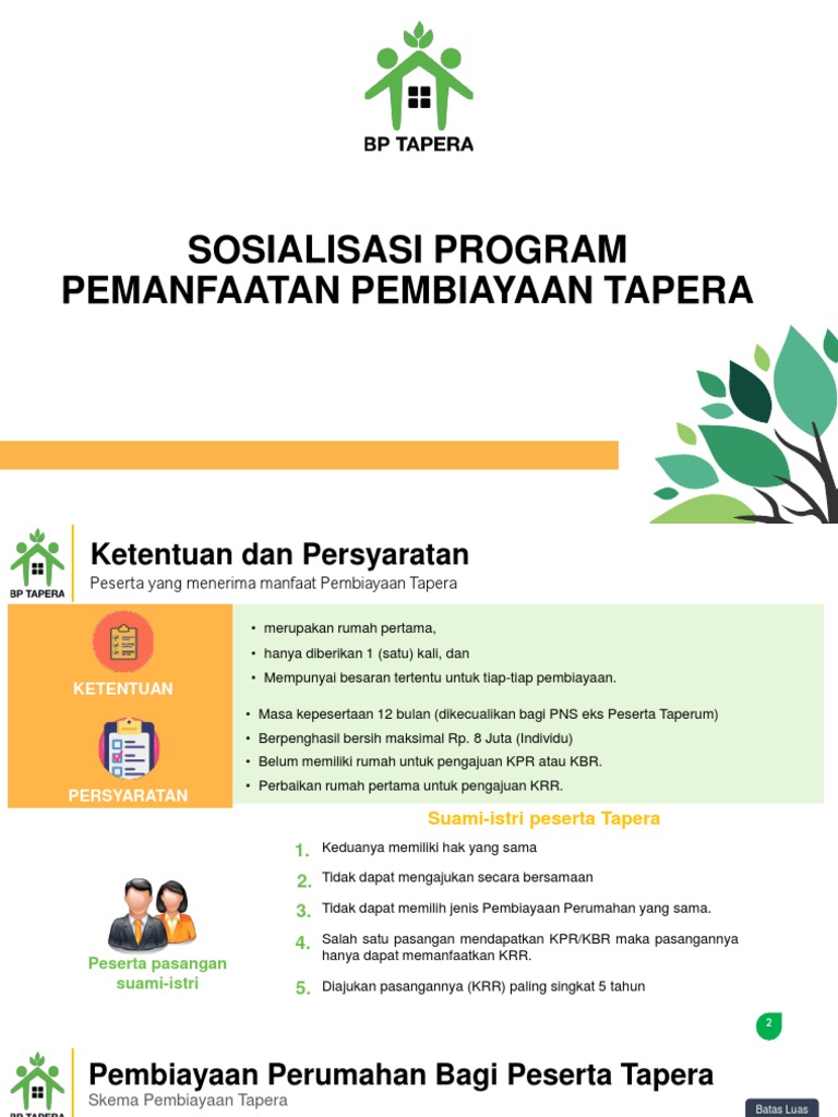 Pembiayaan Rumah Tapera | PDF