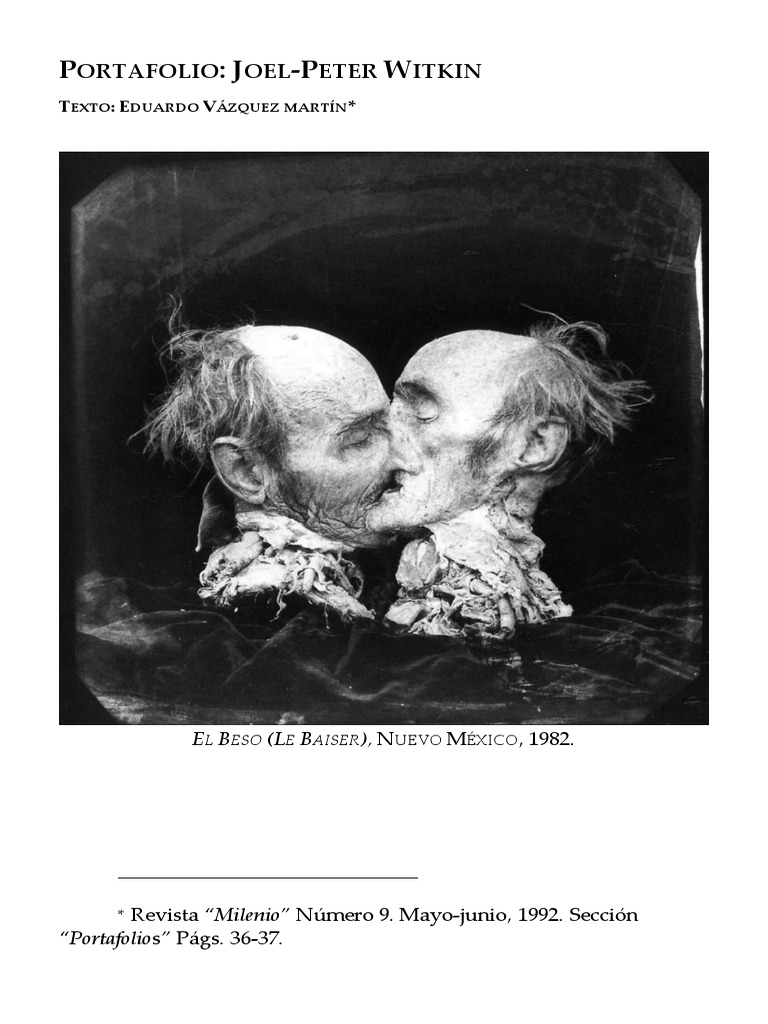 Portafolio: Joel-Peter Witkin Texto: Eduardo Vázquez Martín | PDF ...
