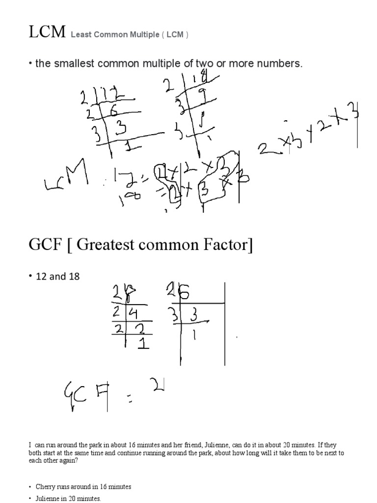 The Smallest Common Multiple of Two or More Numbers | PDF | Arithmetic ...