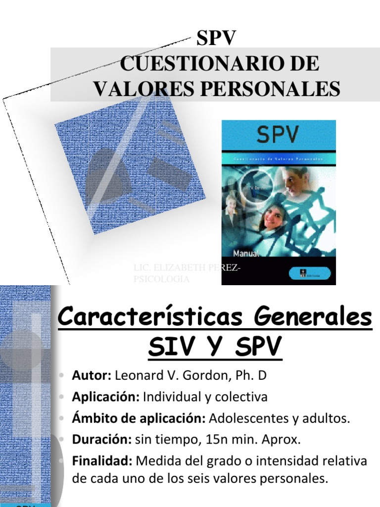 Siv y SPV - 2016 | PDF | Sicología | Caso de estudio