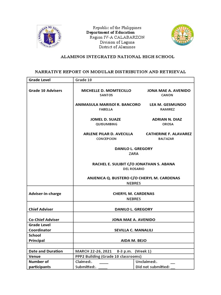 Narrative For Distribution and Retrieval | PDF