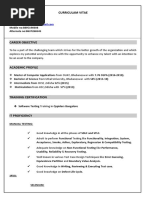 Freshers Resume | PDF | Sql | Method (Computer Programming)