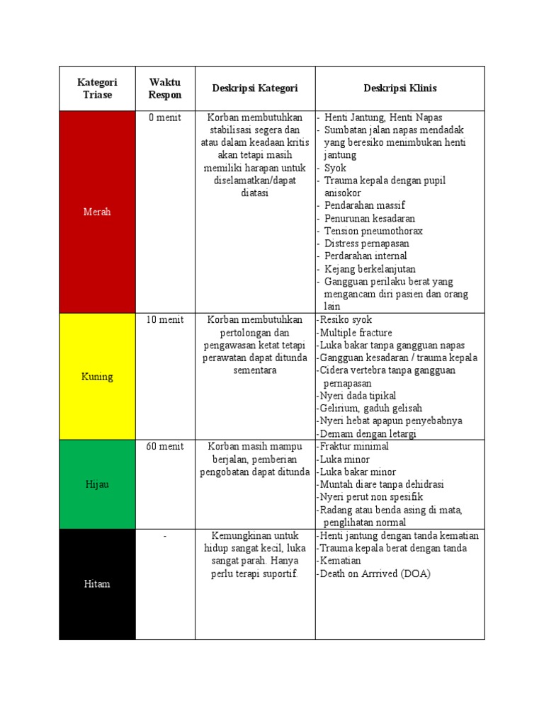 Kategori Triage | PDF