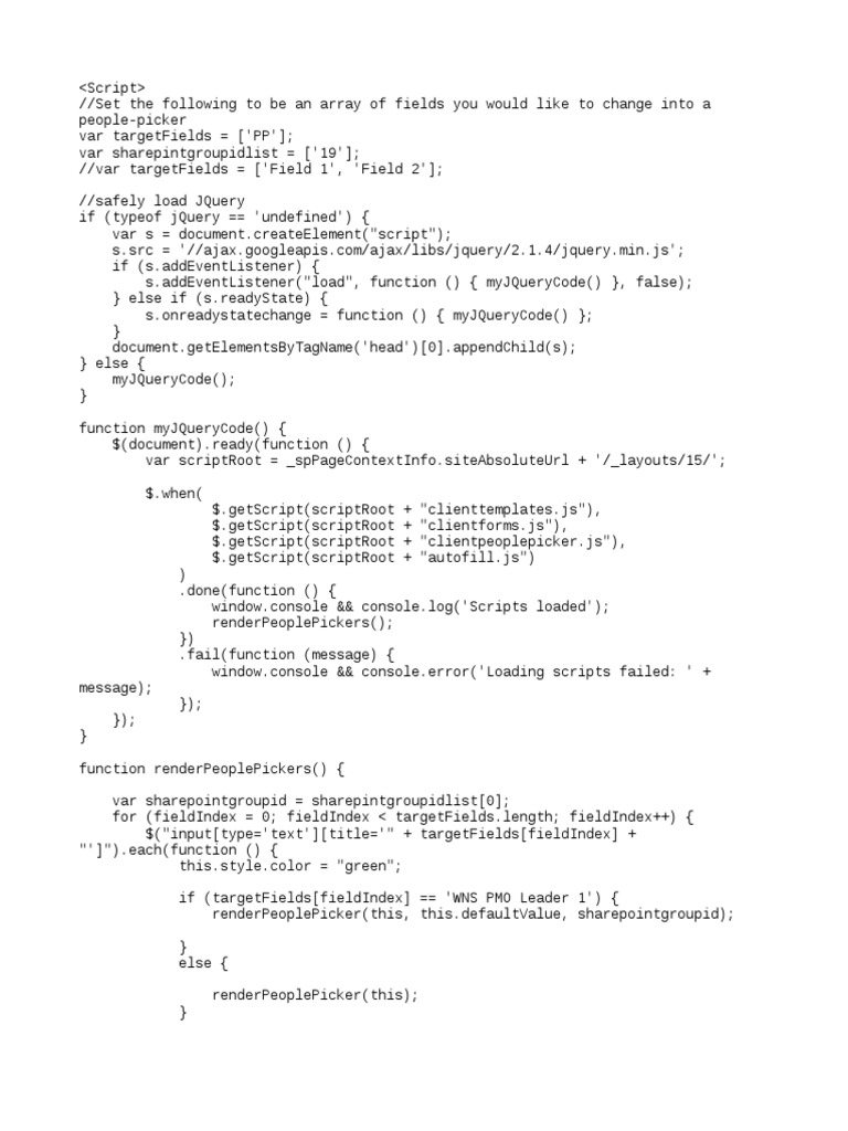 People Picker | PDF