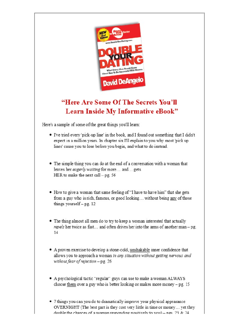 Original Double Your Dating Sales Letter From Eben Pagan (David ...
