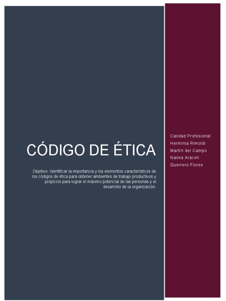 Código de Ética para Escuela Primaria | PDF | Discriminación | Moralidad