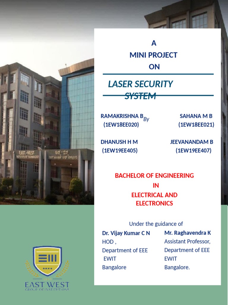 Laser Security System: A Mini Project ON | PDF | Security Alarm | Amplifier