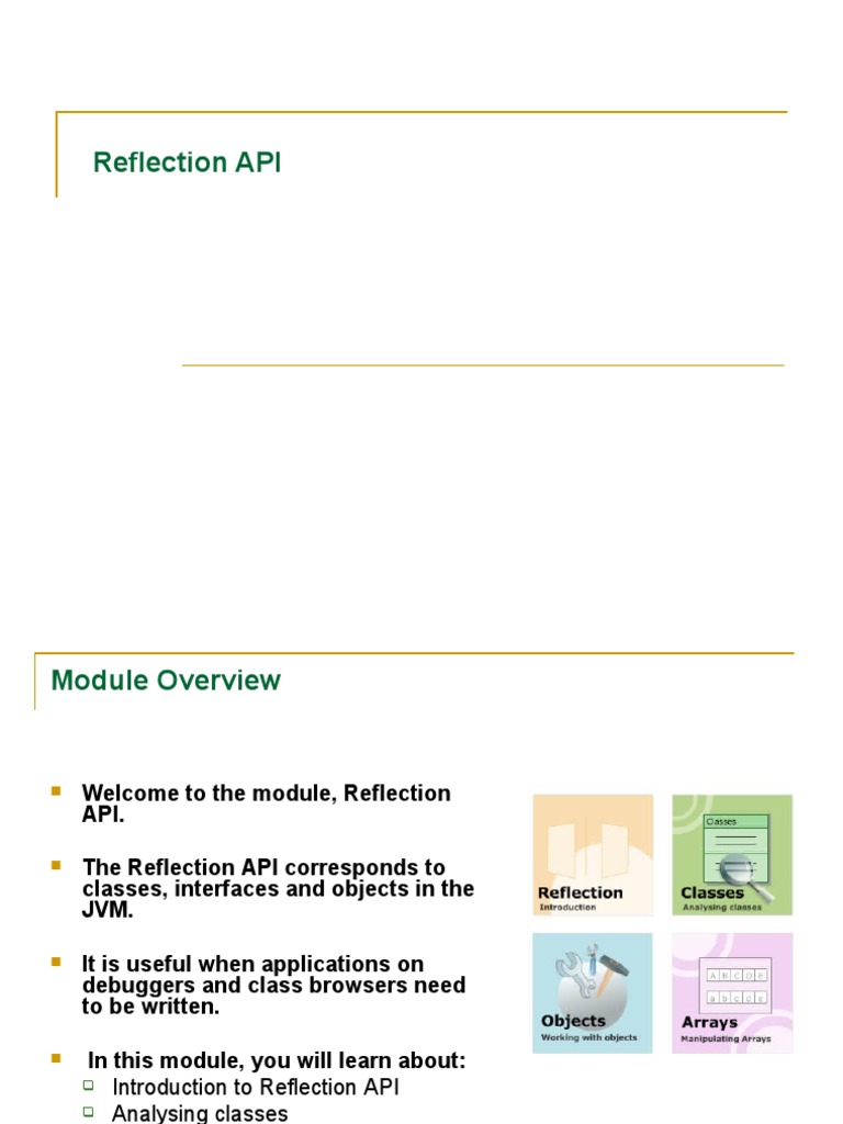 Understanding Java Reflection API | PDF | Class (Computer Programming ...