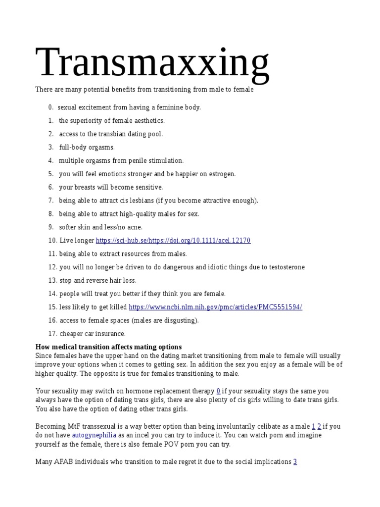 Transmaxxing 4 | PDF | LGBTQIA+ Studies | Transgender