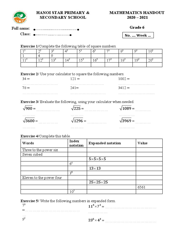 Grade 6 - Week 8. Indices | PDF | Vocabulary | Pedagogy