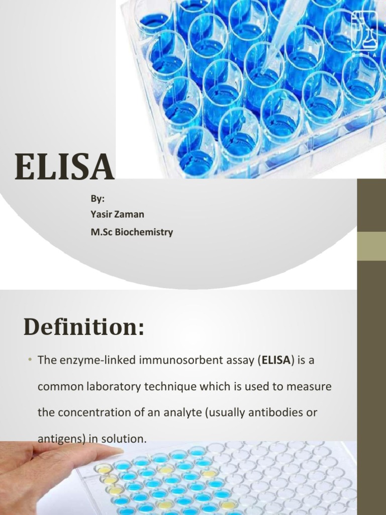 Elisa: By: Yasir Zaman M.SC Biochemistry | PDF | Elisa | Medical ...