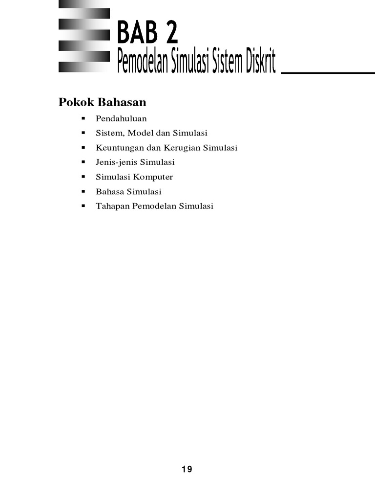 Pemodelan Sistem Diskrit dan Simulasi | PDF