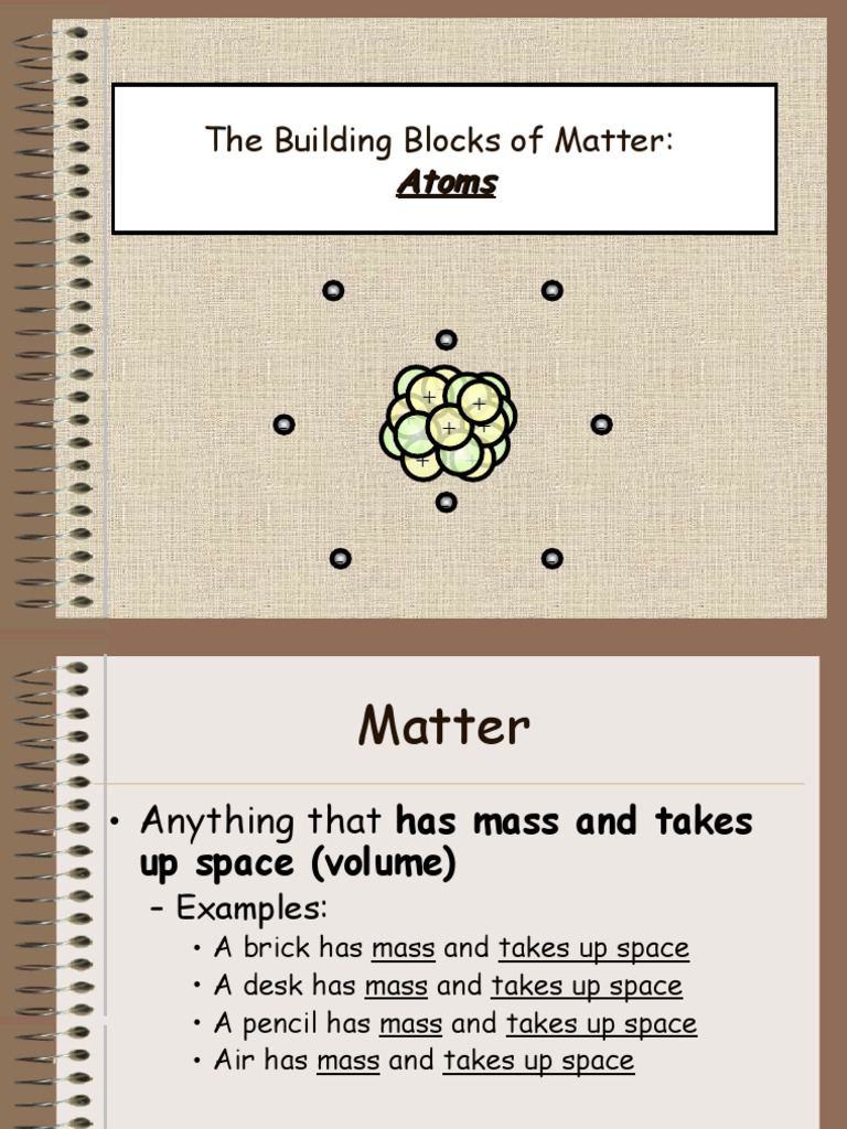 The Building Blocks of Matter:: Atoms | PDF | Atoms | Ion