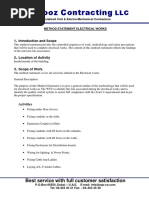Method Statement For Cable Laying, Glanding and Termination | PDF ...