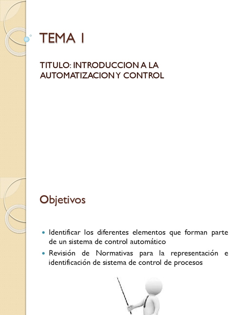 Tema 1 - Introduccion A La Automatizacion y Control | PDF