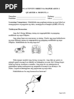 q2 Cot Filipino Week 2 Patinig Katinig | PDF