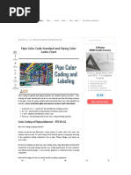 Piping Color Code Chart PDF | PDF | Pipe (Fluid Conveyance) | Building Engineering