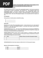 BOARD RESOLUTION Election of Officers Sample | PDF | Board Of Directors ...