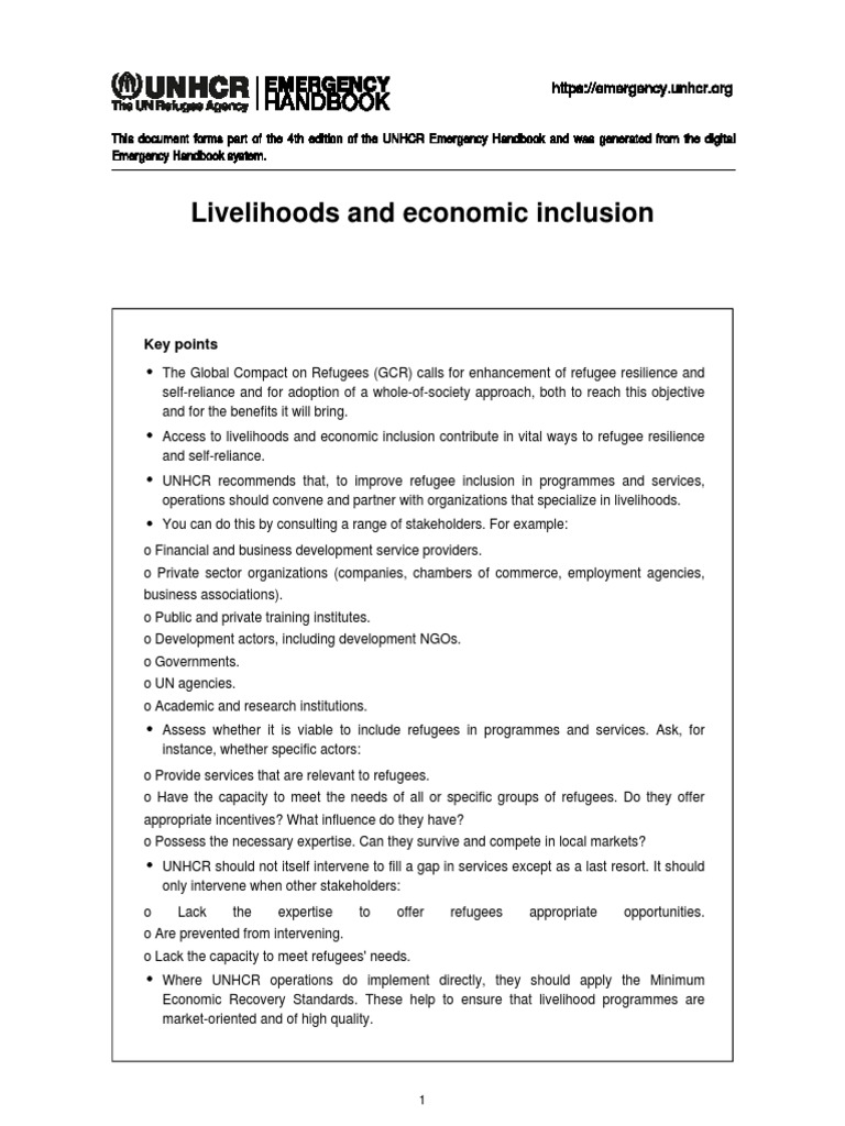 Emergency Handbook | PDF | Internally Displaced Person | Refugee