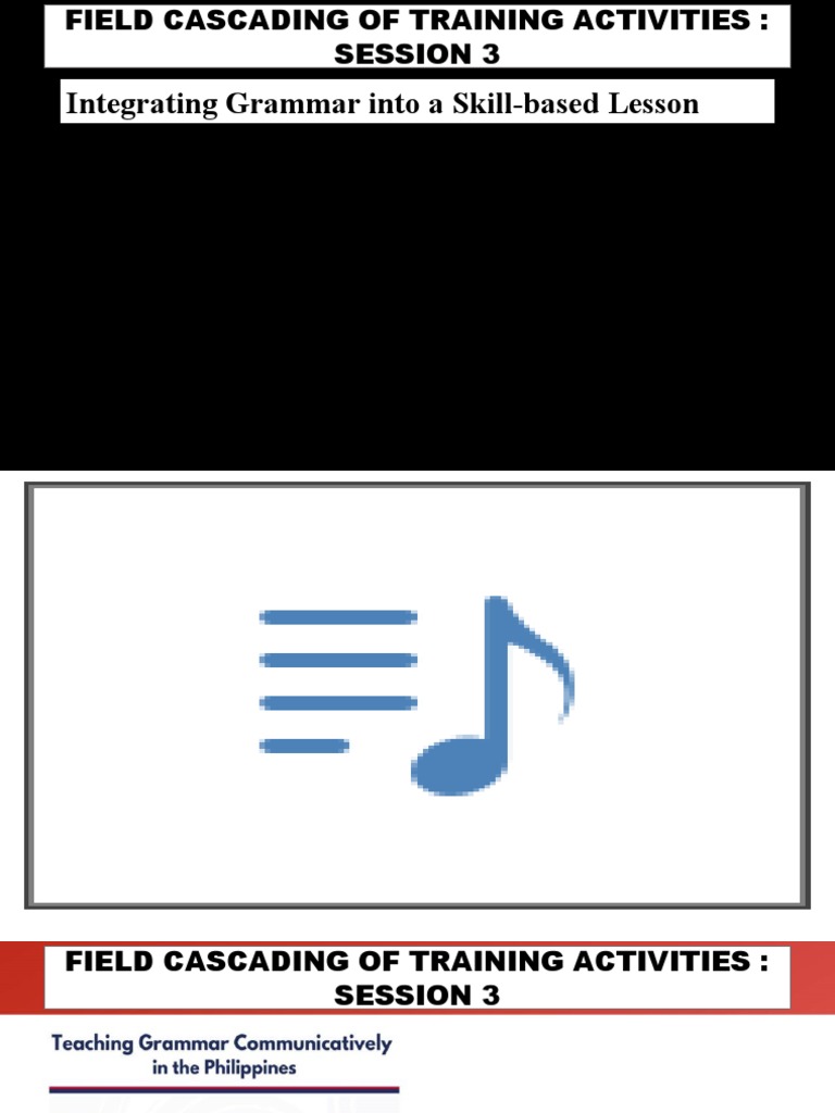 Session 3 Integrating Grammar Into A Skill Based Lessons | PDF | Learning | Behavior Modification