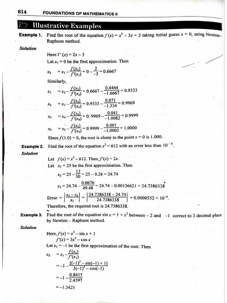 Newton Raphson Method | PDF