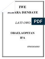 Iwe Asiri Ogun Isenbaye... Volume 1 | PDF | Language Arts & Discipline | Wellness