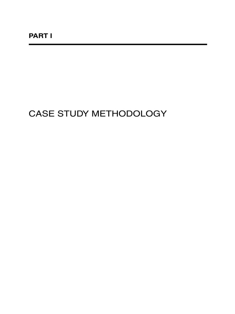 Case Study Methodology | PDF | System | Case Study