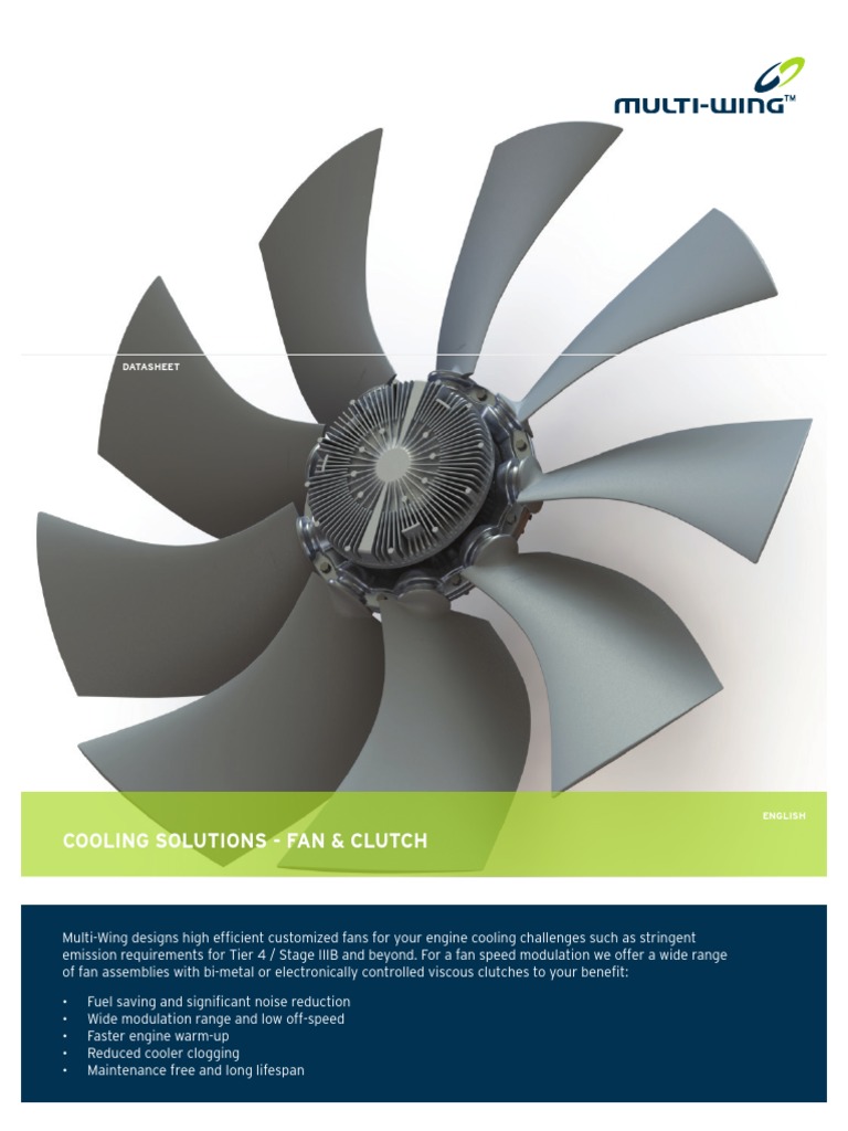 Cooling Solutions - Fan & Clutch: Datasheet | PDF | Clutch | Mechanical ...