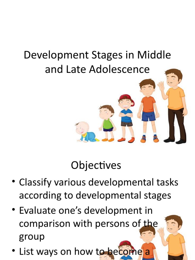 Development Stages in Middle and Late Adolescence | PDF