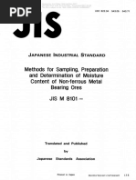 JIS M 8109-1996 Method For Sampling and Method of Determination of Moisture Content of ...