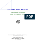 SOP Internal Audit ISO 9001 2015 | PDF | Bisnis