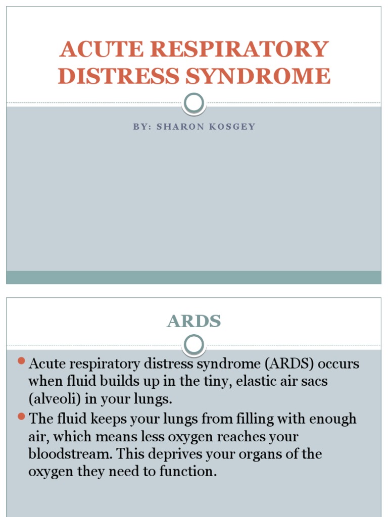 Acute Respiratory Distress Syndrome | PDF | Lung | Pneumonia