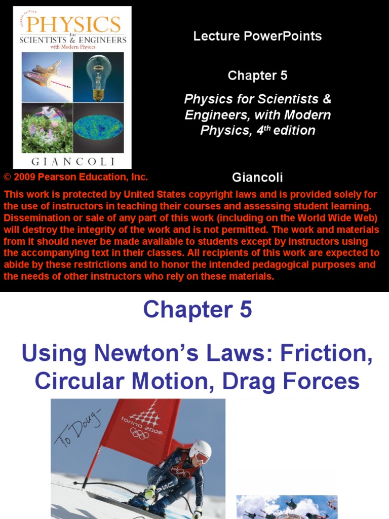 PSE4 Lecture Ch05 0 | PDF | Acceleration | Friction