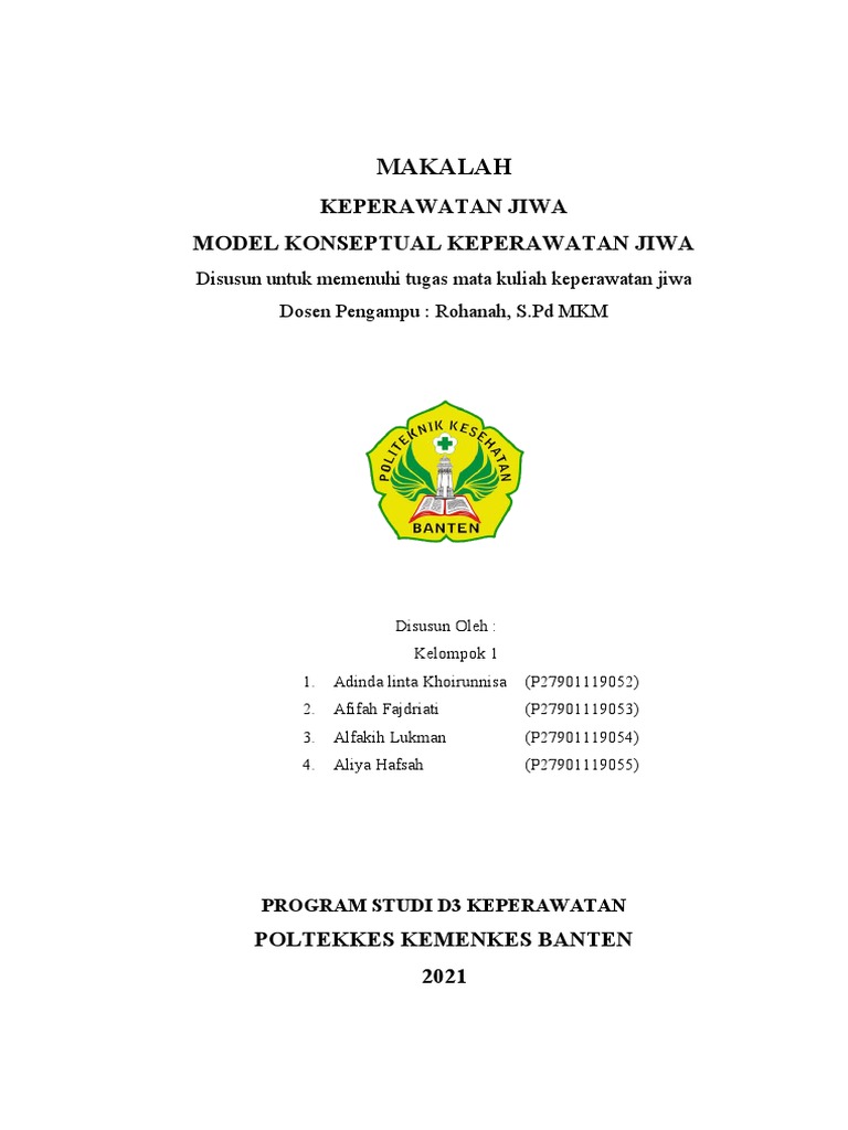 Makalah Kel 1 - Kep Jiwa 2B D3 Kep | PDF