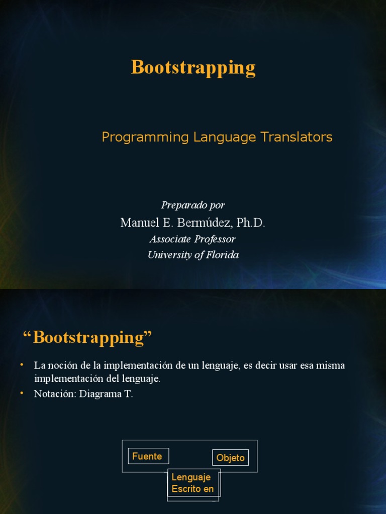 Bootstrapping | PDF | Compilador | Lenguaje de programación
